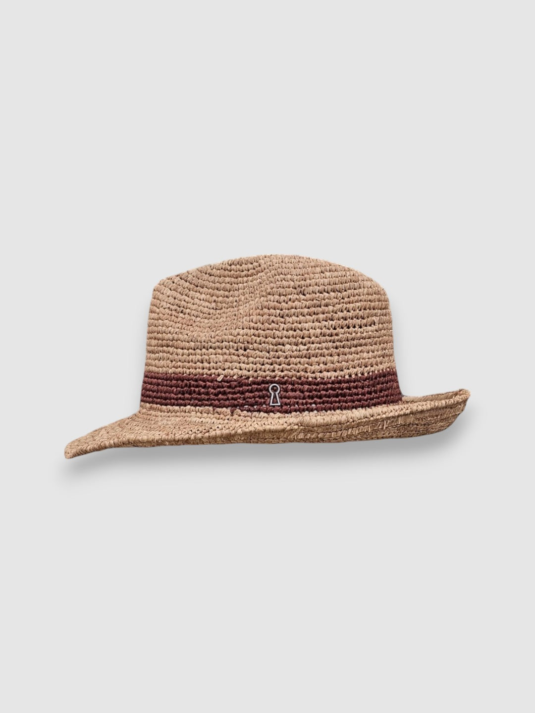 Raffia Straw Fedora Hat with Woven Band – The Pasha by Mister Miller